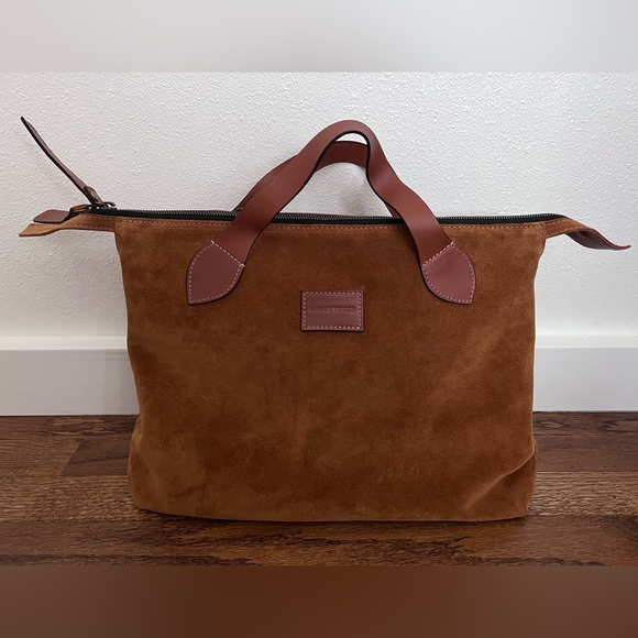 Parker Thatch | Bags | Parker Thatch Suede Caramel Charlie | Poshmark